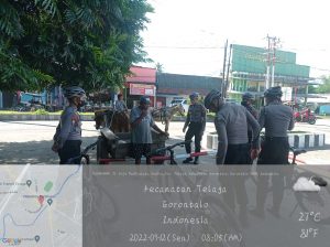 Patroli Sepeda Samapta Polda Gorontalo Pantau Situasi Kamtibmas dan Penerapan Disiplin Prokes ...
