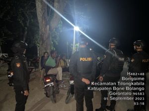 Datangi Tempat Kumpul Masyarakat, Patroli Kota Presisi Samapta Polda Gorontalo Berikan Himbauan ...