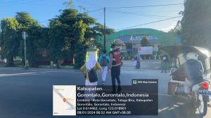 Dengan Gatur, Samapta Polda Gorontalo Jaga Keselamatan Pelajar Saat Berangkat Maupun Pulang ...