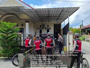 Patroli Sepeda Samapta Polda Gorontalo, Waspadai Gangguan Kamtibmas di Lingkungan Perumahan ...