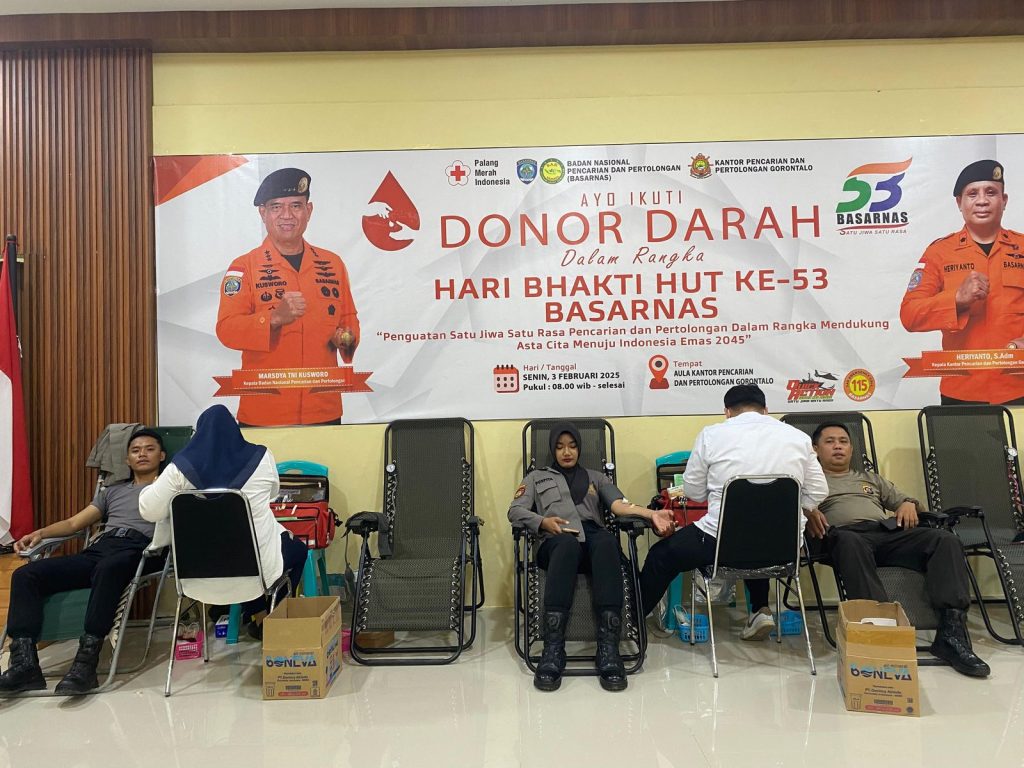 Samapta Polda Gorontalo Ikut Andil dalam Donor Darah Peringatan HUT ke ...